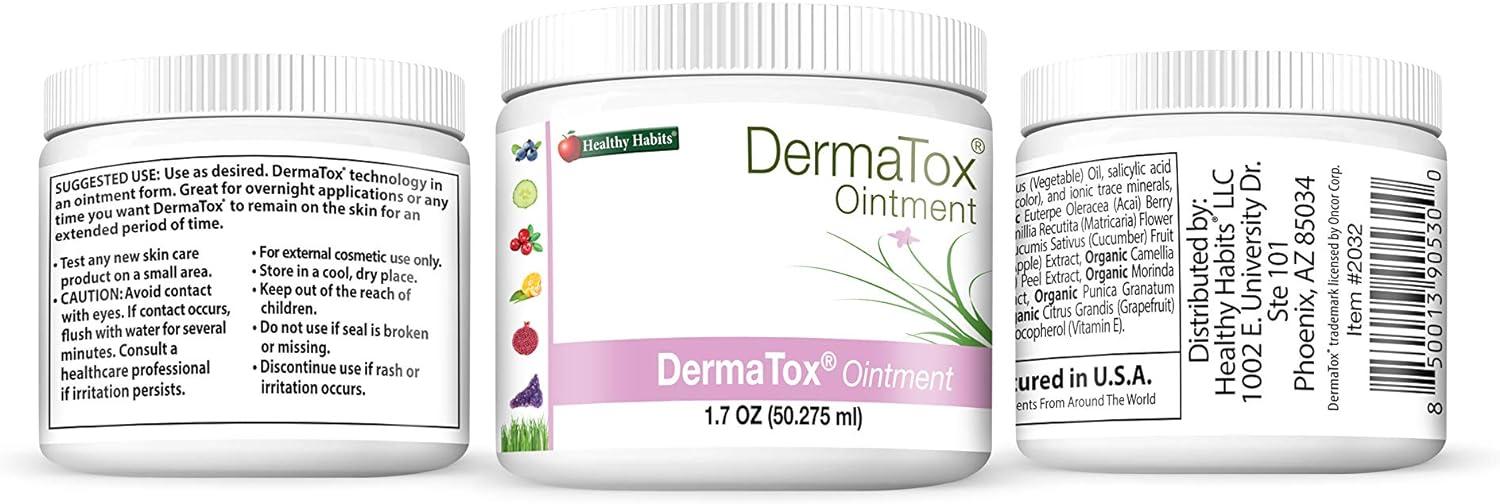 Healthy Habits DermaTox Ointment - All Natural Skin Nourishment for ...