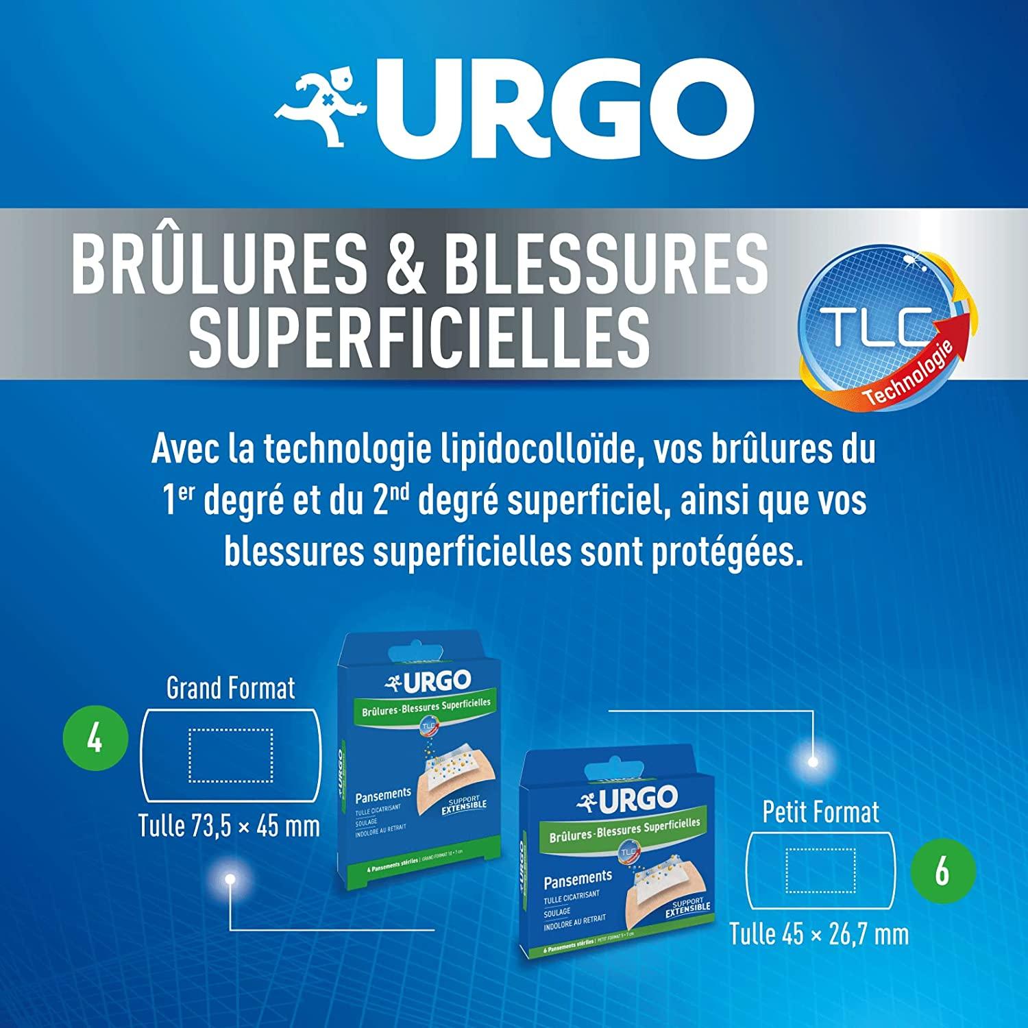 Urgo Large Burn and Wound Dressing X4 - Effective Healing Solution ...