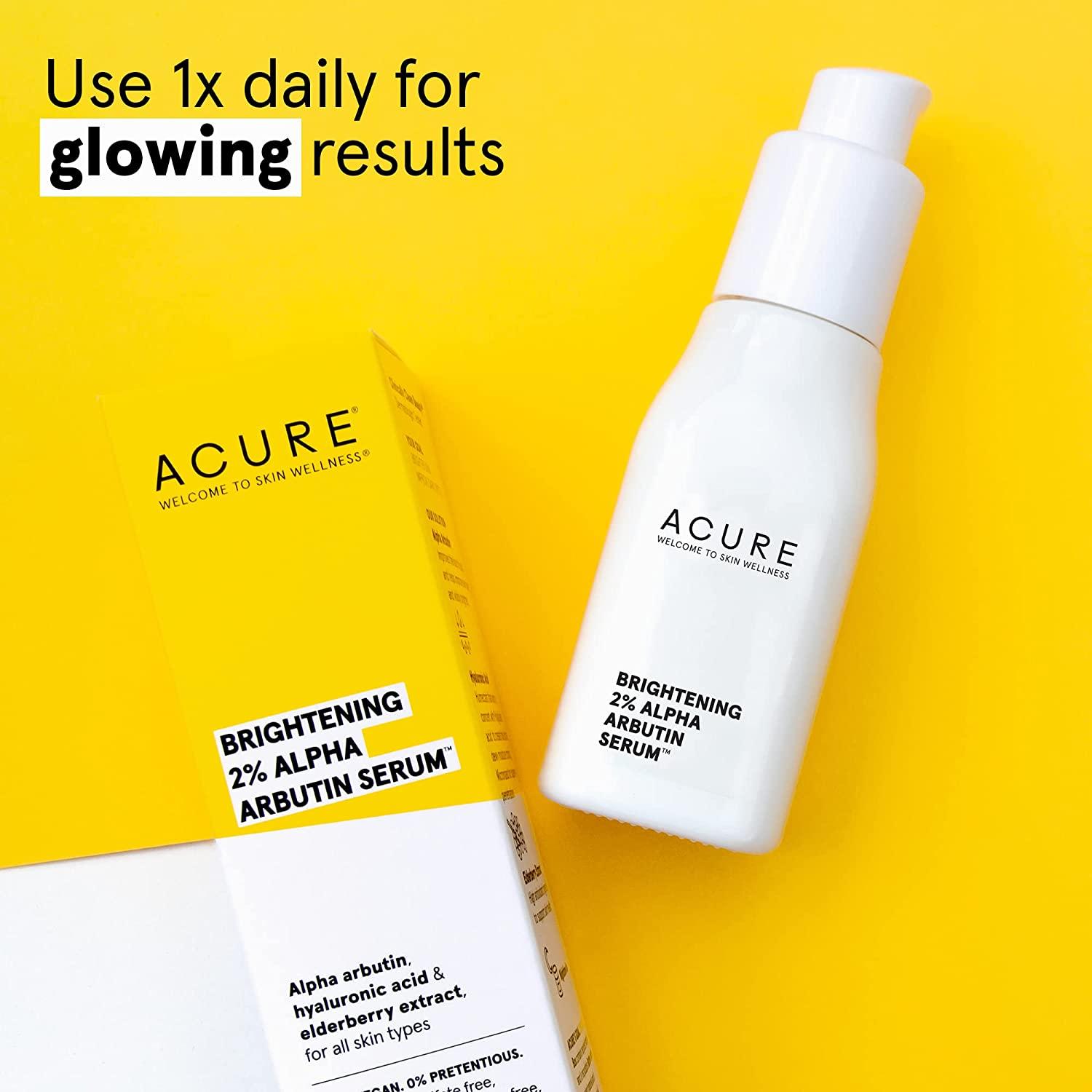 Acure Brightening 2% Alpha Arbutin Serum 1 oz - Skin Brightening & Even ...