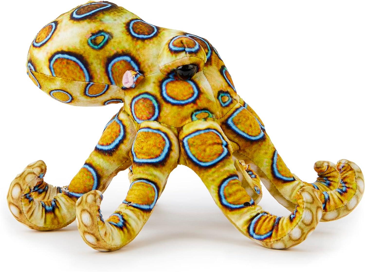 Zappi Co Plush Children's Stuffed Toy - Safari Animals Collection (Blue ...