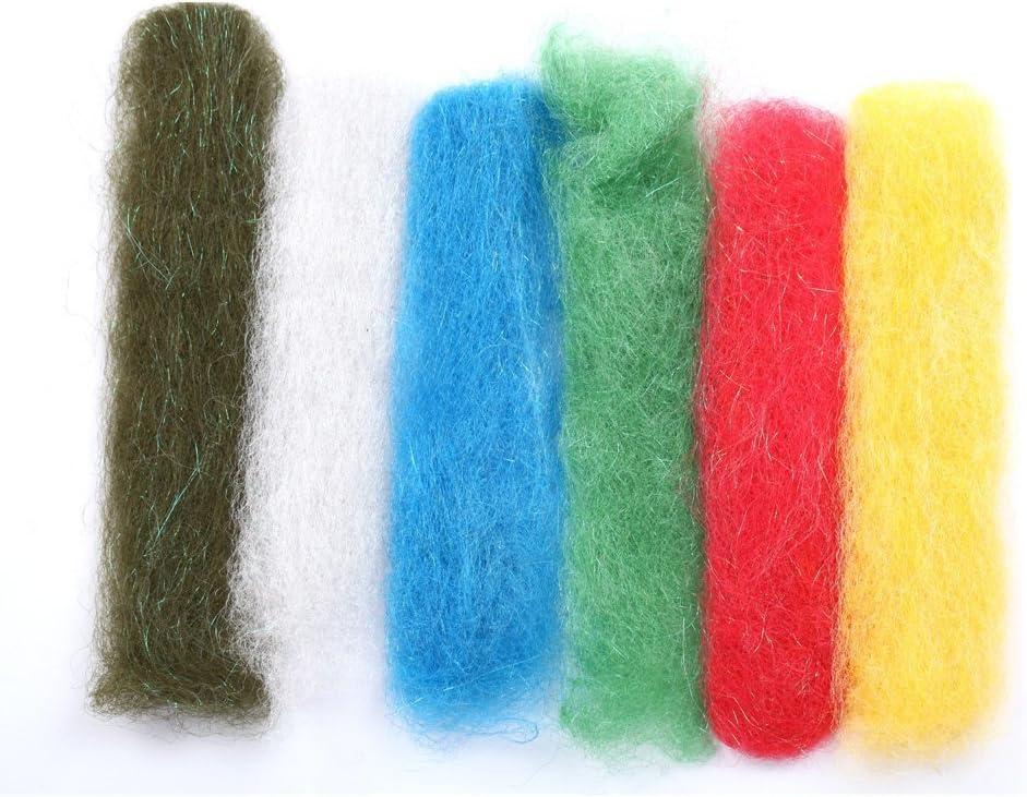 Riverruns UV Streamer Fiber Dubbing Brush & Flash Blend Micro Leg Combo ...