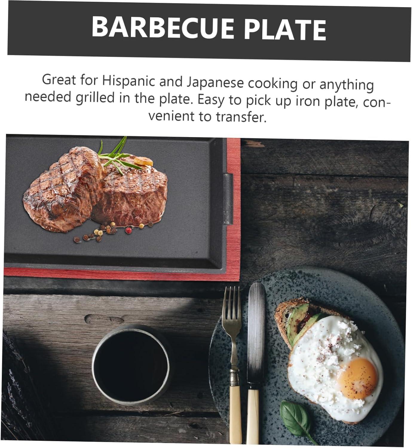 ABOOFAN 1pc Grill Plate Barbecue Fry Plate Breakfast Parrot Food ...