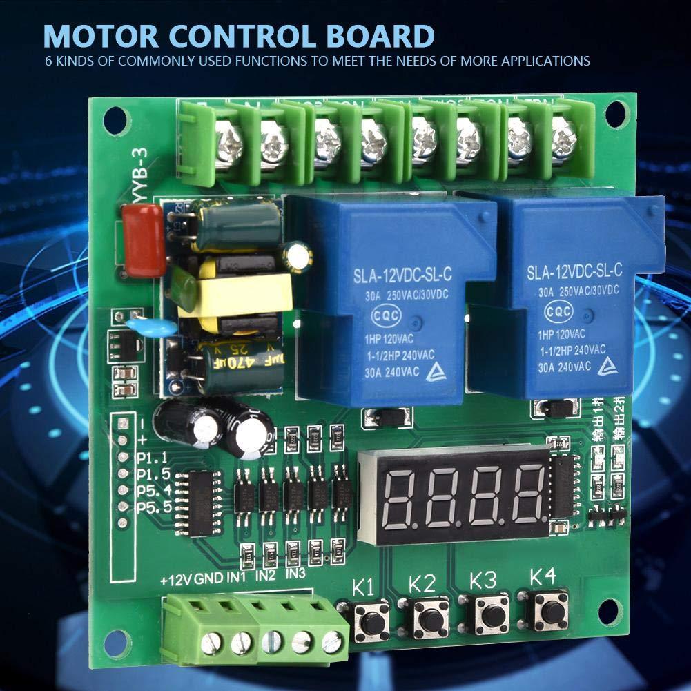 Motor Control Board AC 110V-250V | Two Relay Delay Timing Cycle Module for Solenoid Valve, Pumps ...