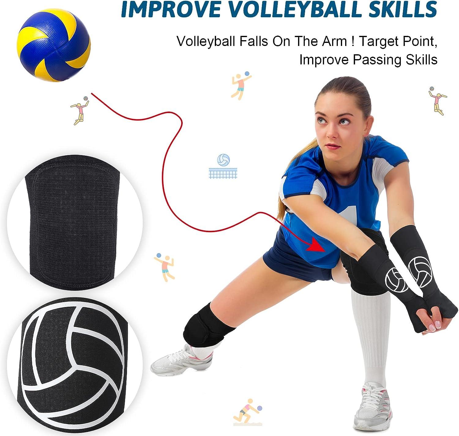 Hungdao Volleyball Knee Pads and Arm Sleeves Set for Girls, Women ...