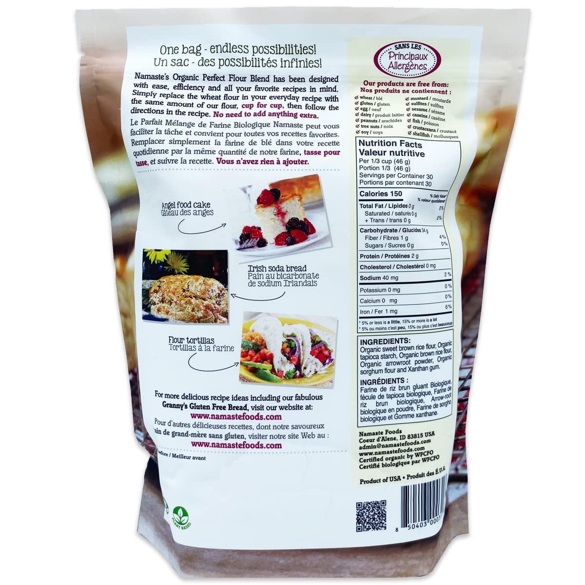 Namaste Foods Organic Gluten Free Perfect Flour Blend - 48 Oz | Healthy ...