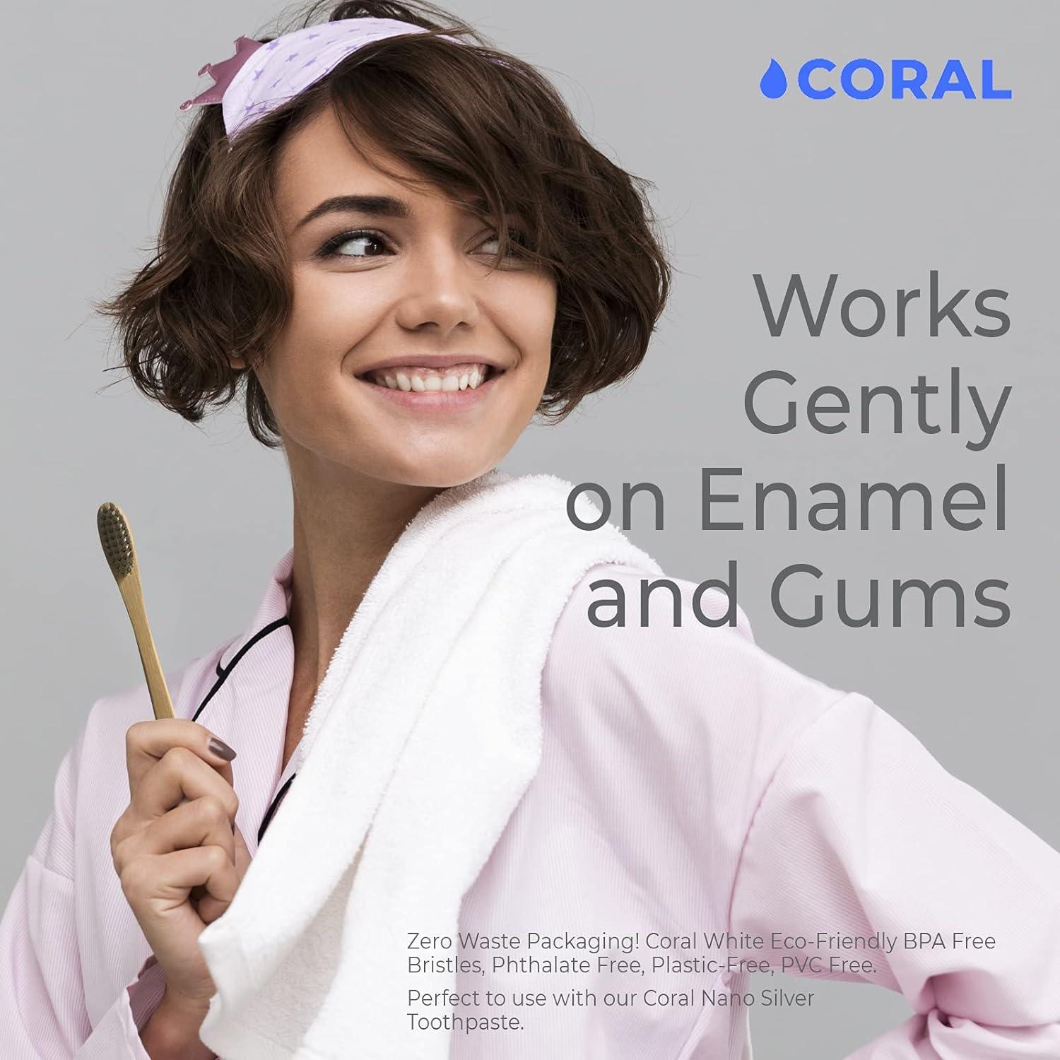 Natural Coral Toothpaste with Biodegradable Nano Silver Infused Bamboo ...