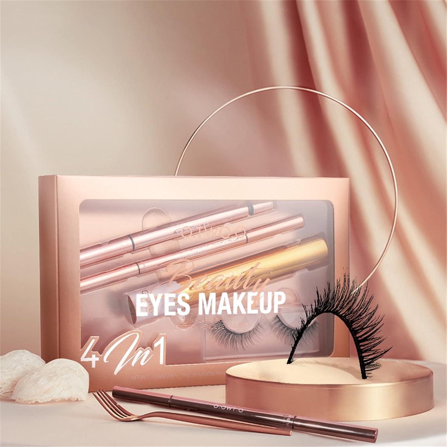 Complete Eye Make-Up Set Gift Box | 4-Piece Eyebrow Eyelid & Eyelash ...