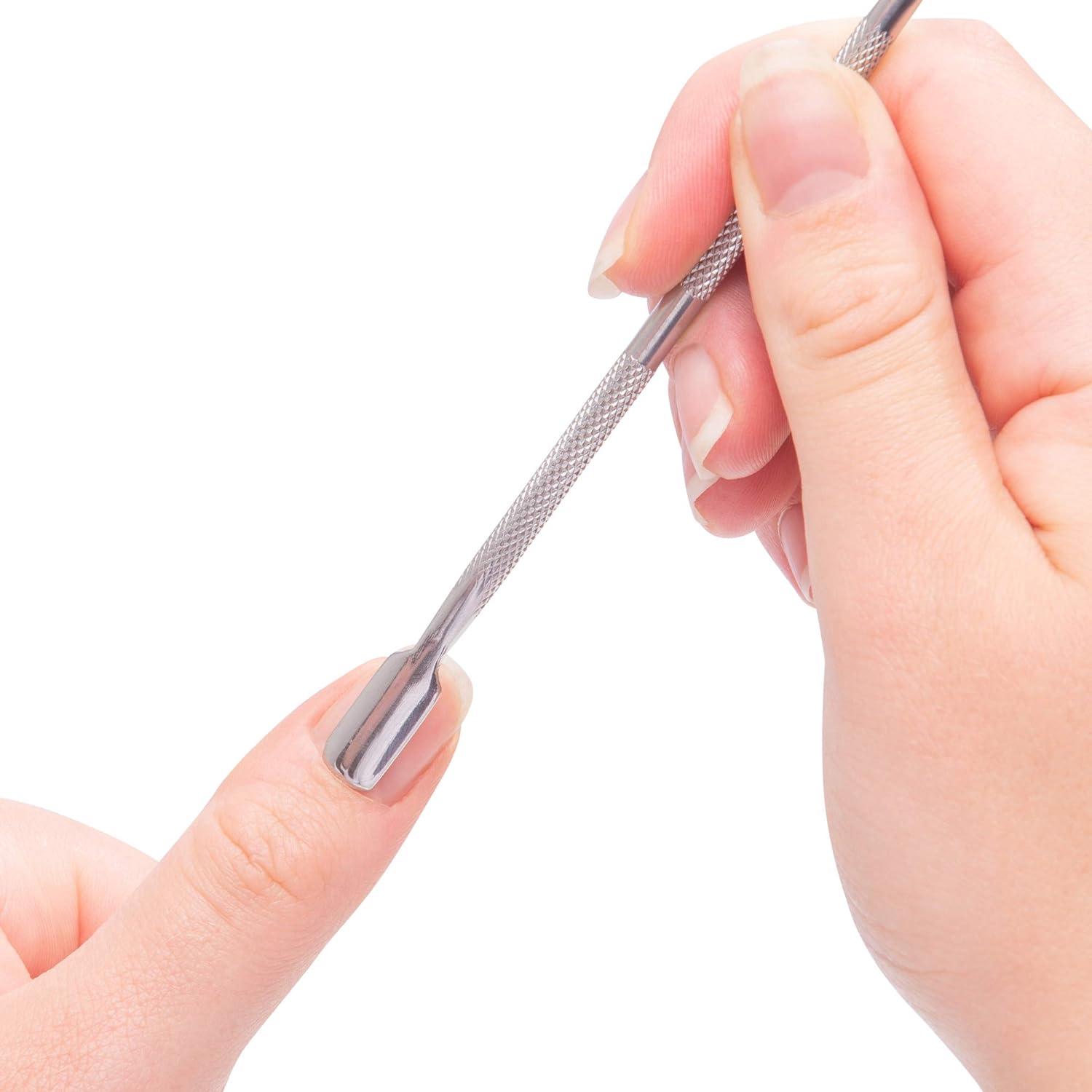 Stainless Steel Cuticle Remover Tool Set - Professional Trimmer and ...