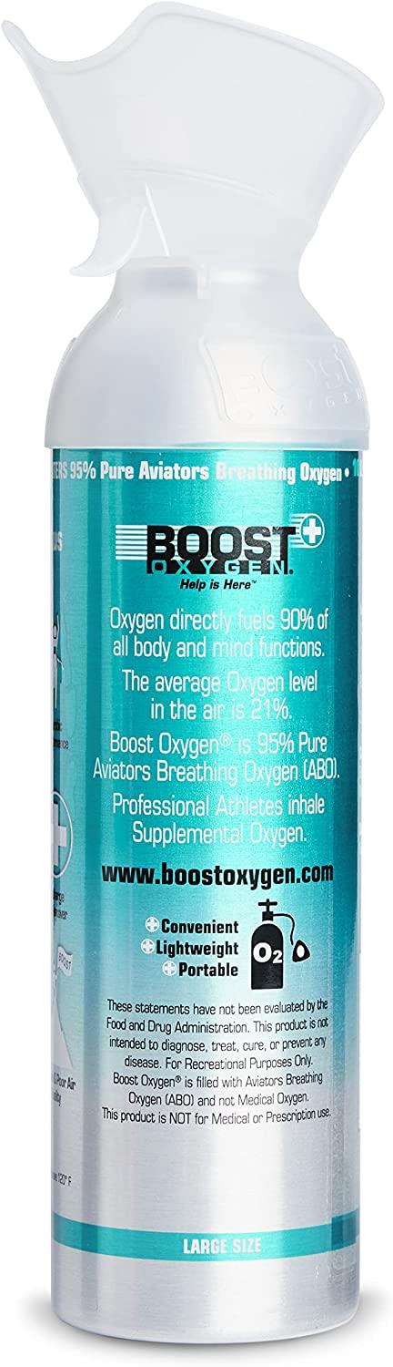 6 Pack Large 10-Liter Boost Oxygen Canister Bottle - Pure Natural ...