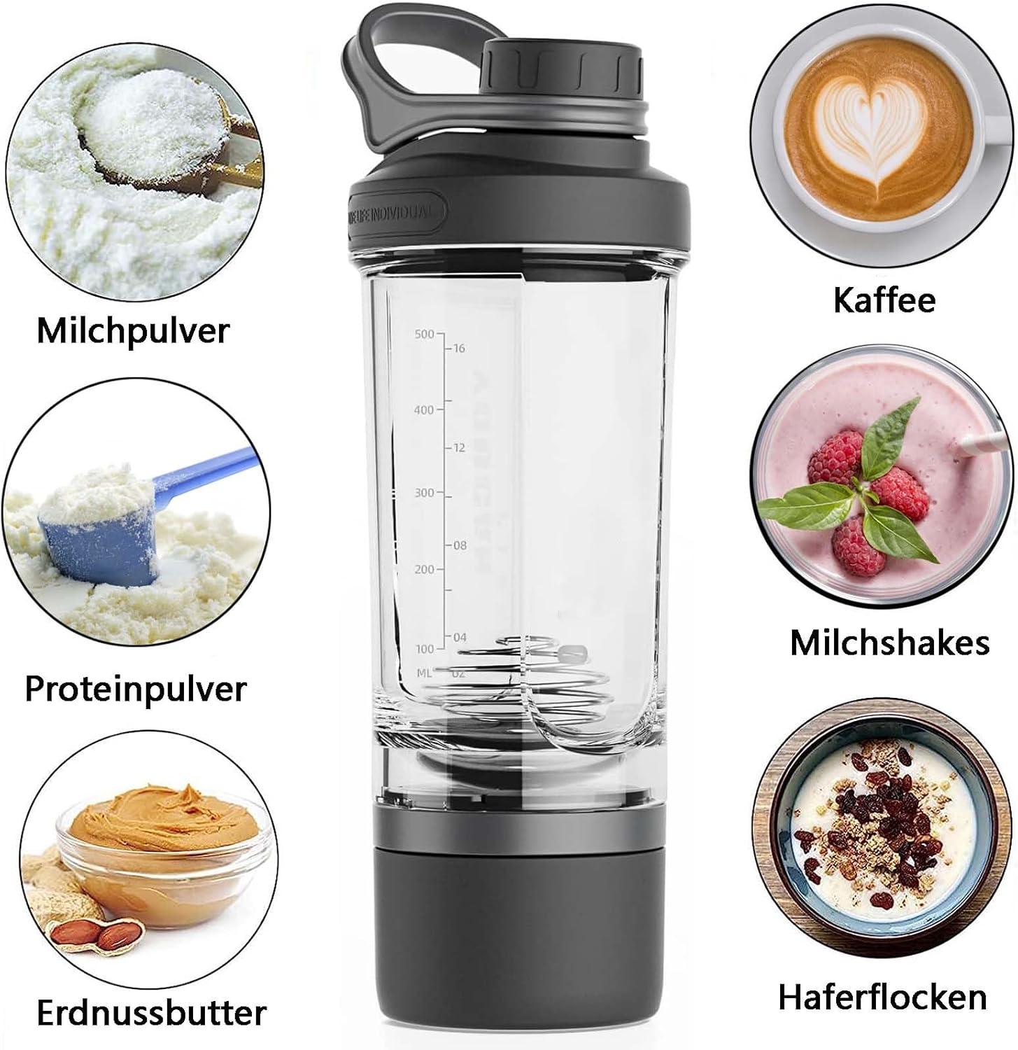 6-Piece Protein Shaker Set with Mixing Ball | Fitness Shaker for ...