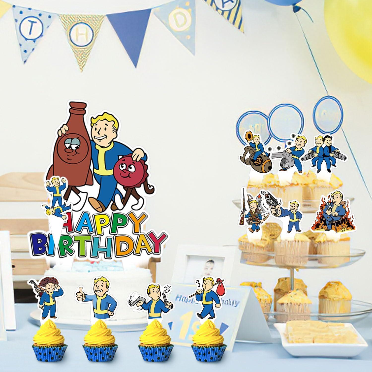 37 Pieces Fallout Cake Topper Fallout 76 Game Themed Party Supplies ...