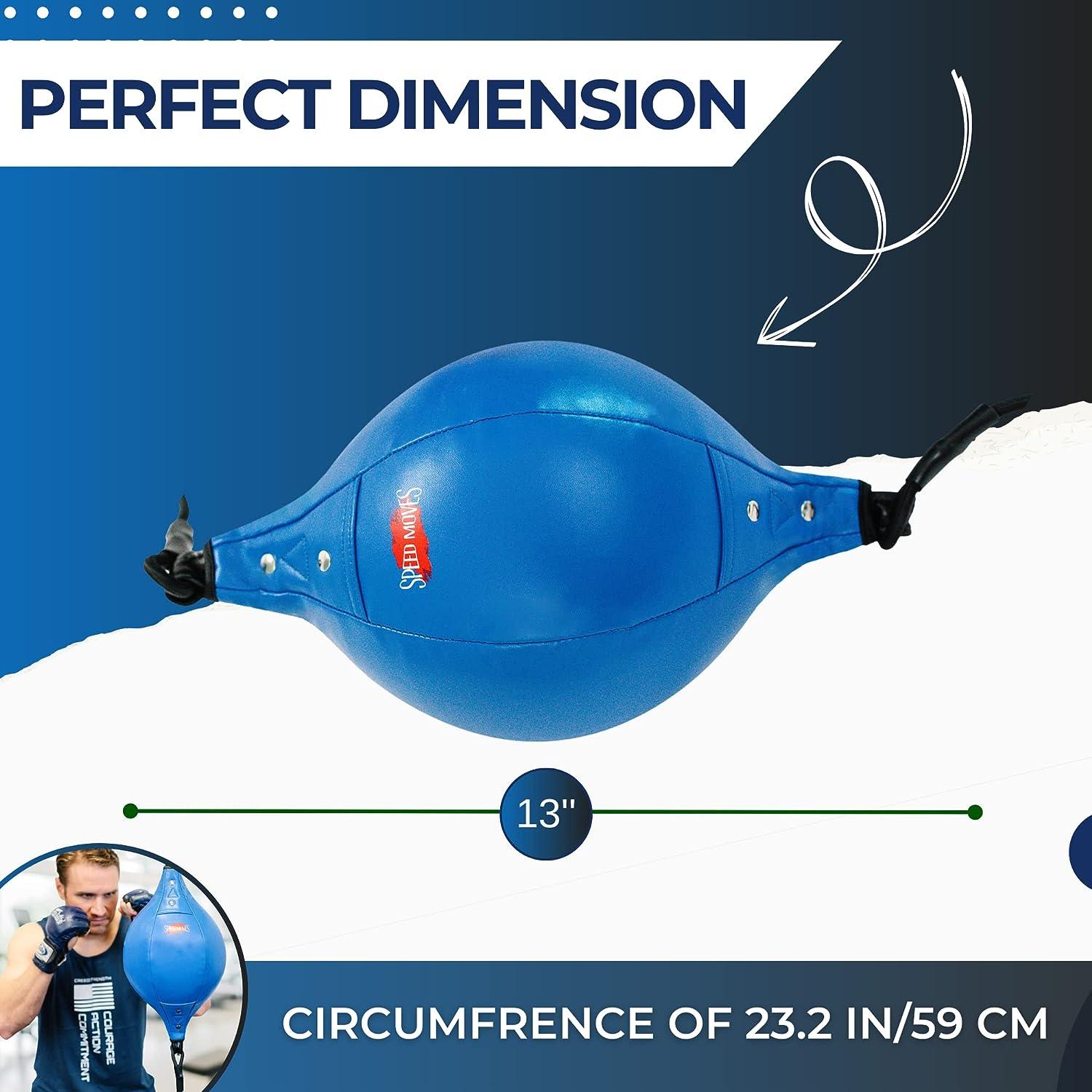 Blue PU Leather Double End Bag for Boxing | Fully Adjustable Cords ...