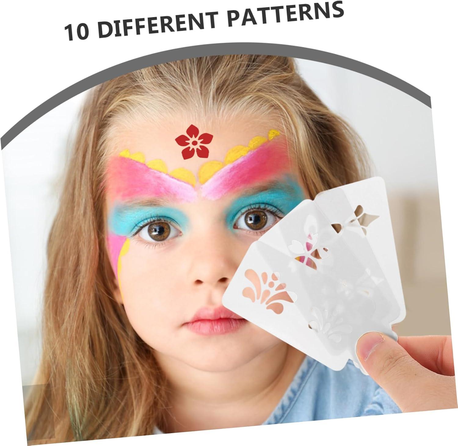 CANIGHT 1 Set Hanfu Forehead Patch Face Painting Templates Face Paint ...
