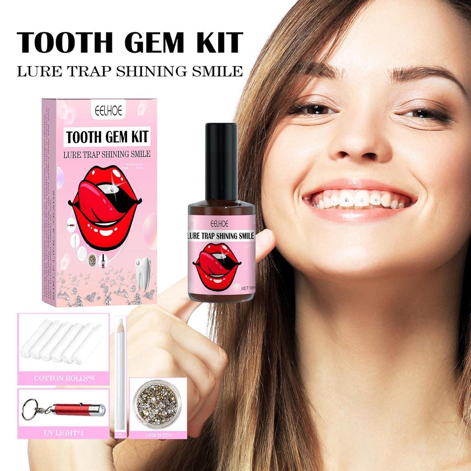 Premium Tooth Jewelry Set: DIY Tartar Gemstone Kit with Glue | Unique ...