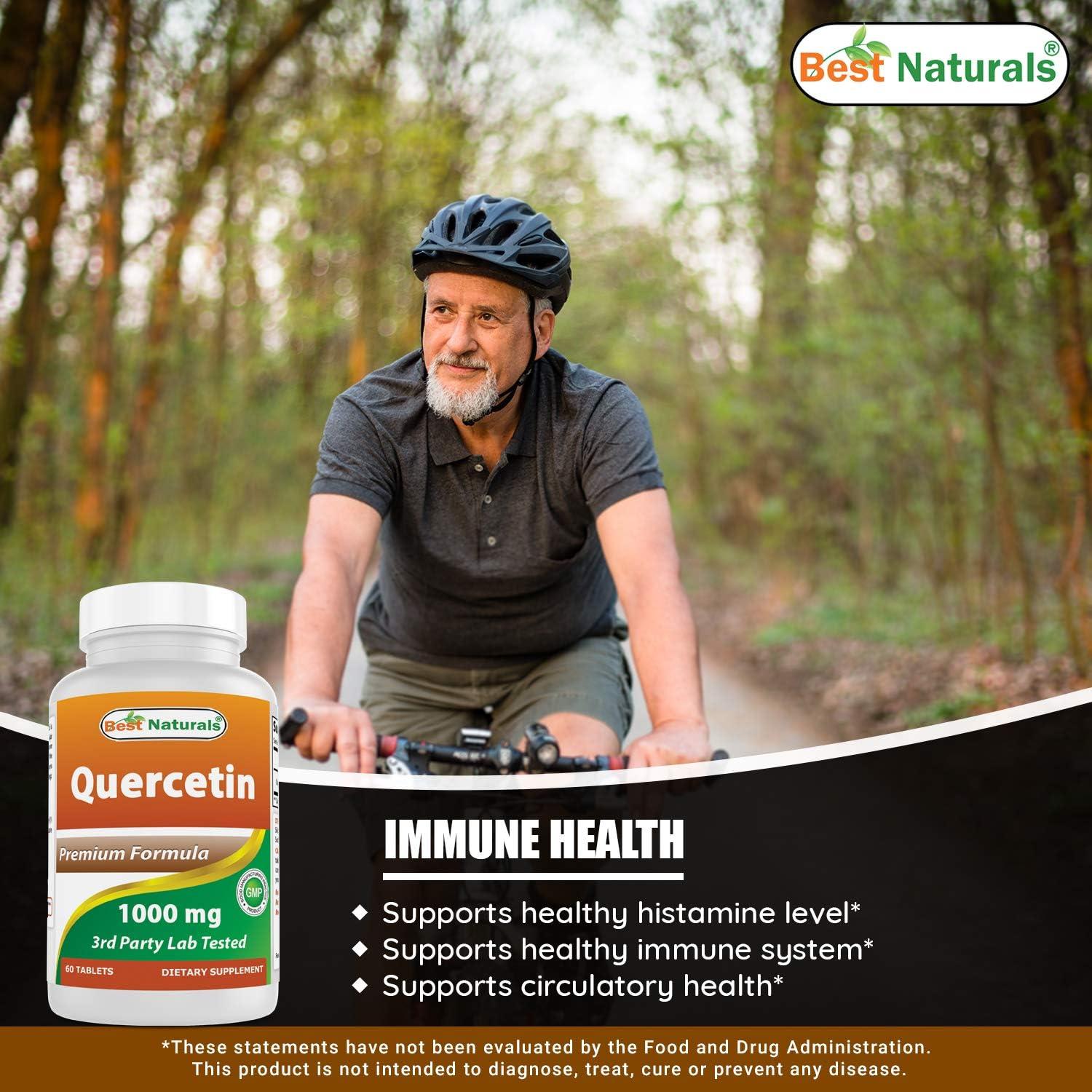 Best Naturals Quercetin 1000 mg Tablet - Immune Health - 60 Count (60 ...