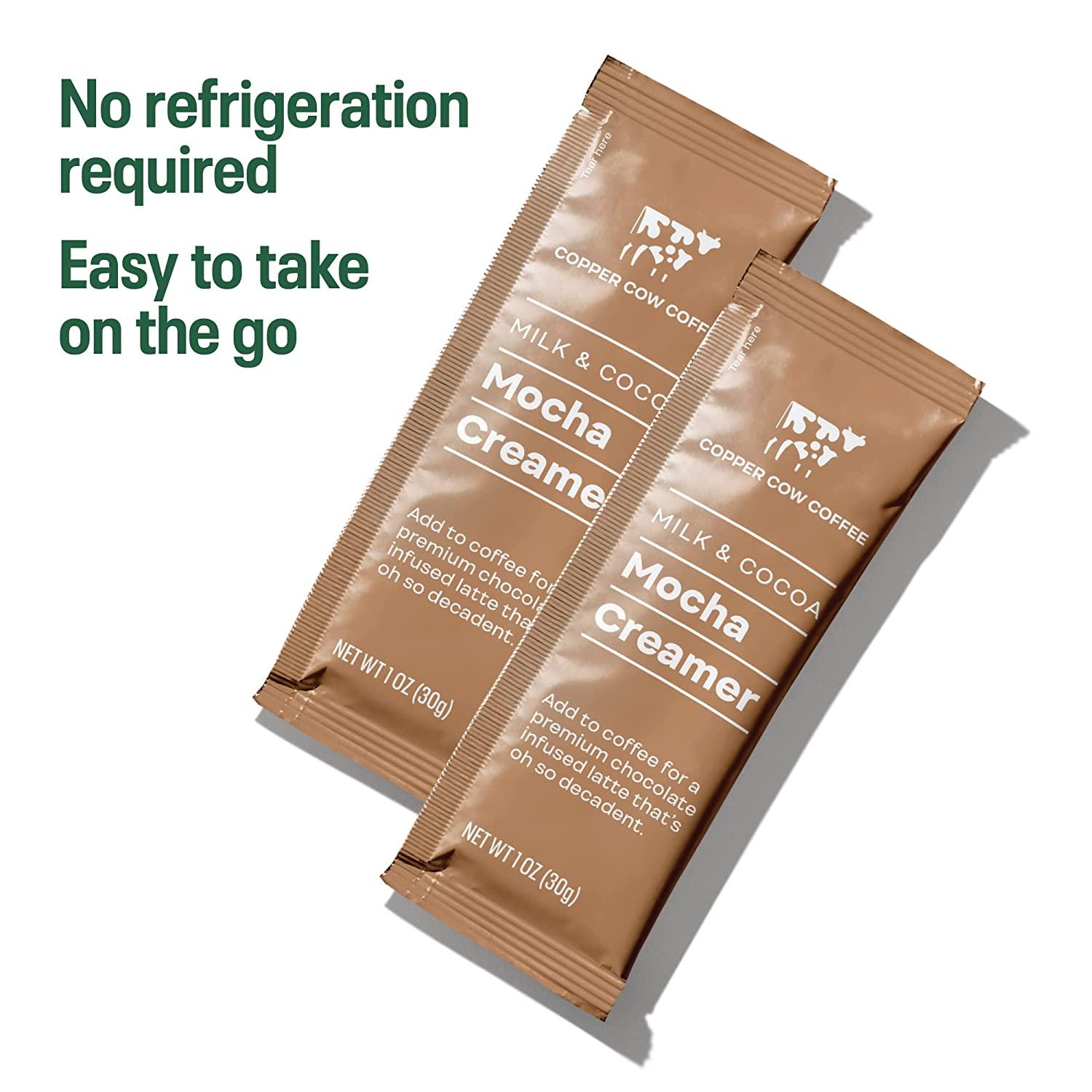 Organic Copper Cow Coffee Sweetened Mocha Creamers - 24 Pack | Buy Now ...