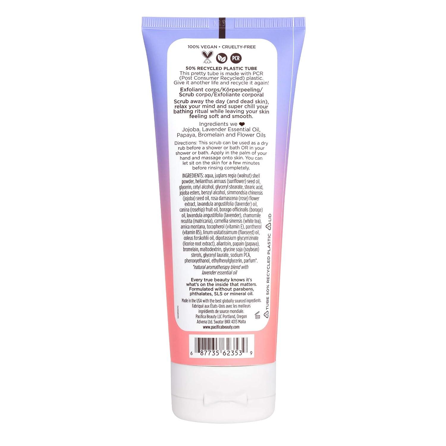 Pacifica Lavender Moon Body Scrub 6 oz - Exfoliating and Nourishing ...