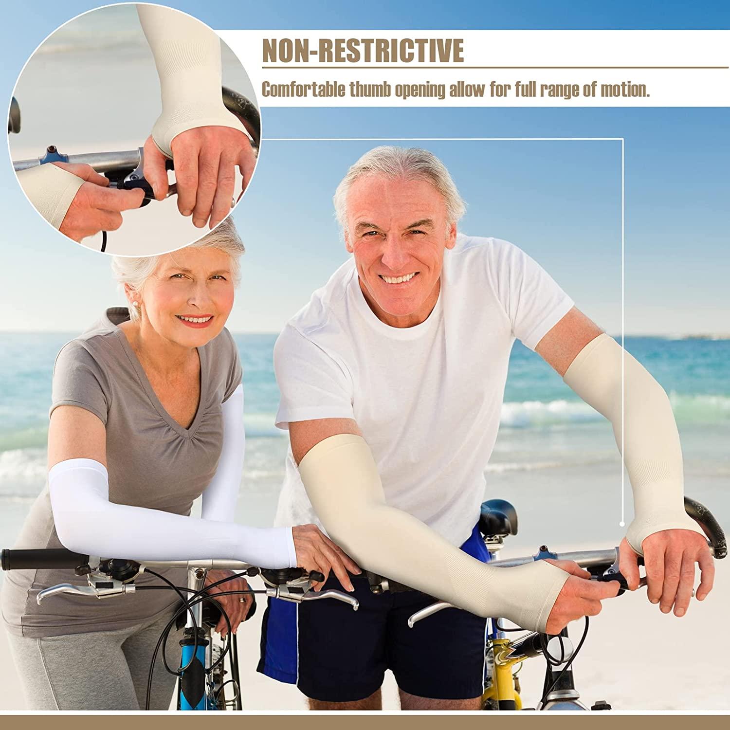 8 Pairs Elderly Skin Protector Sleeves for Thin Skin - Arm Sleeve for ... 8 Pairs Elderly Skin Protector Sleeves for Thin Skin - Arm Sleeve for ...