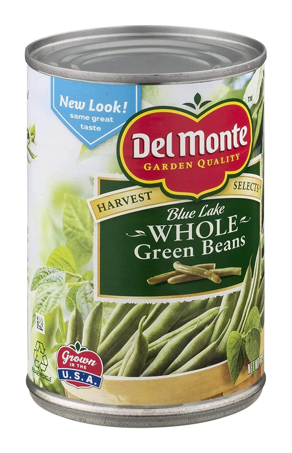 Del Monte Blue Lake Whole Green Beans 14.5 Oz - Pack of 6 | 87 oz Total ...