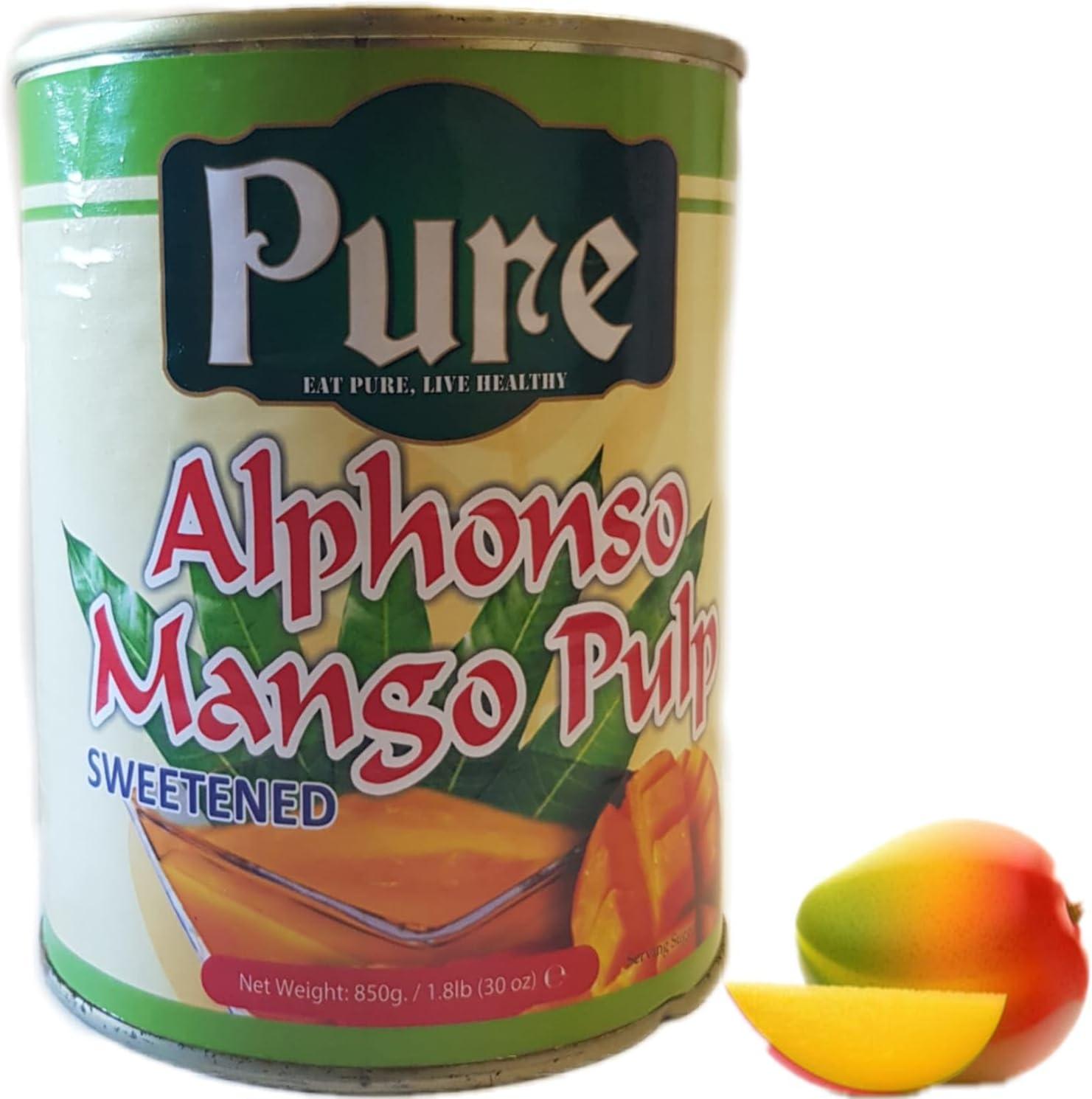 Alphanso Mango Pulp 850g - Premium Mango Puree for Exquisite Delights ...