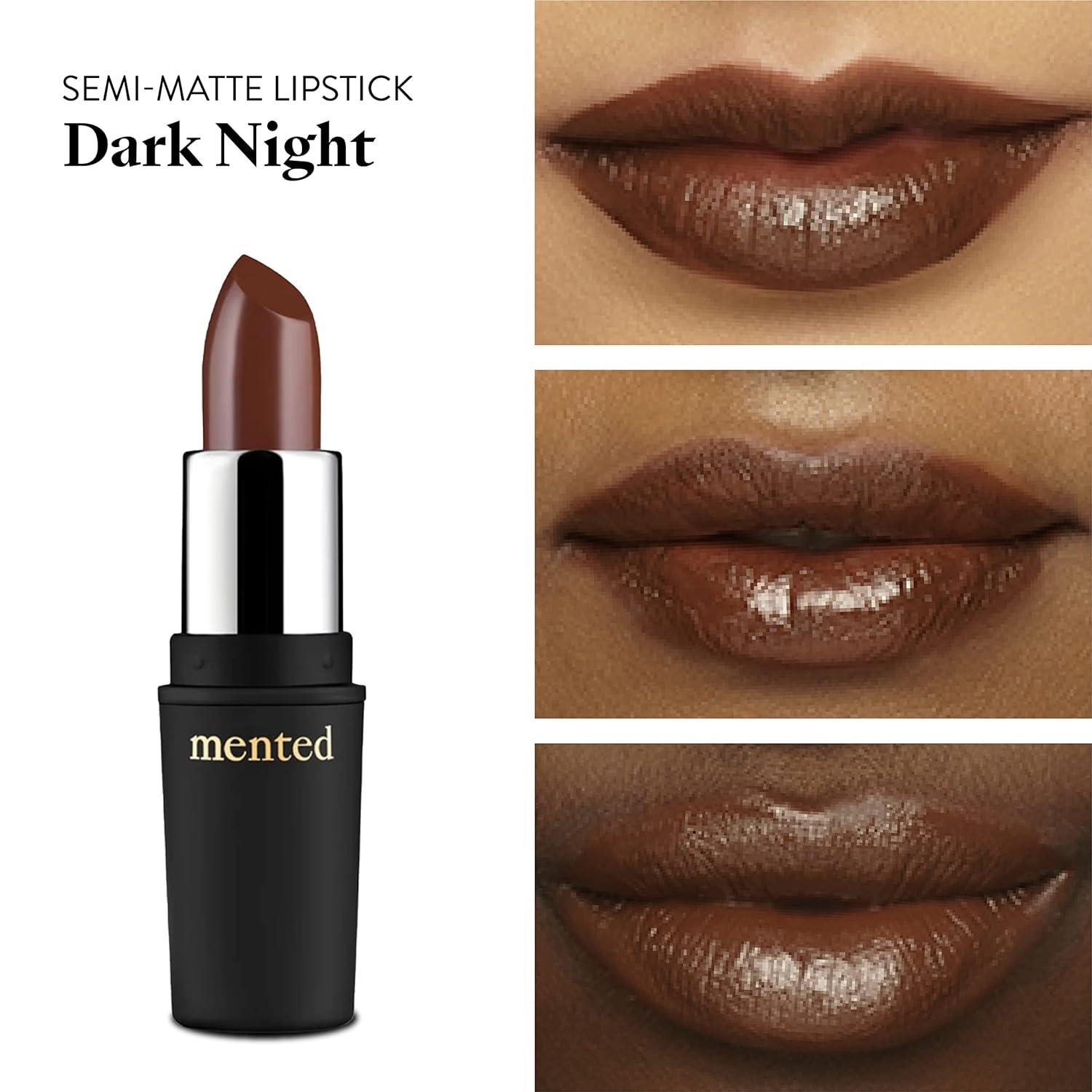 Mented Cosmetics Dark Night Semi-Matte Nude Lipstick & Lip Liner Set ...