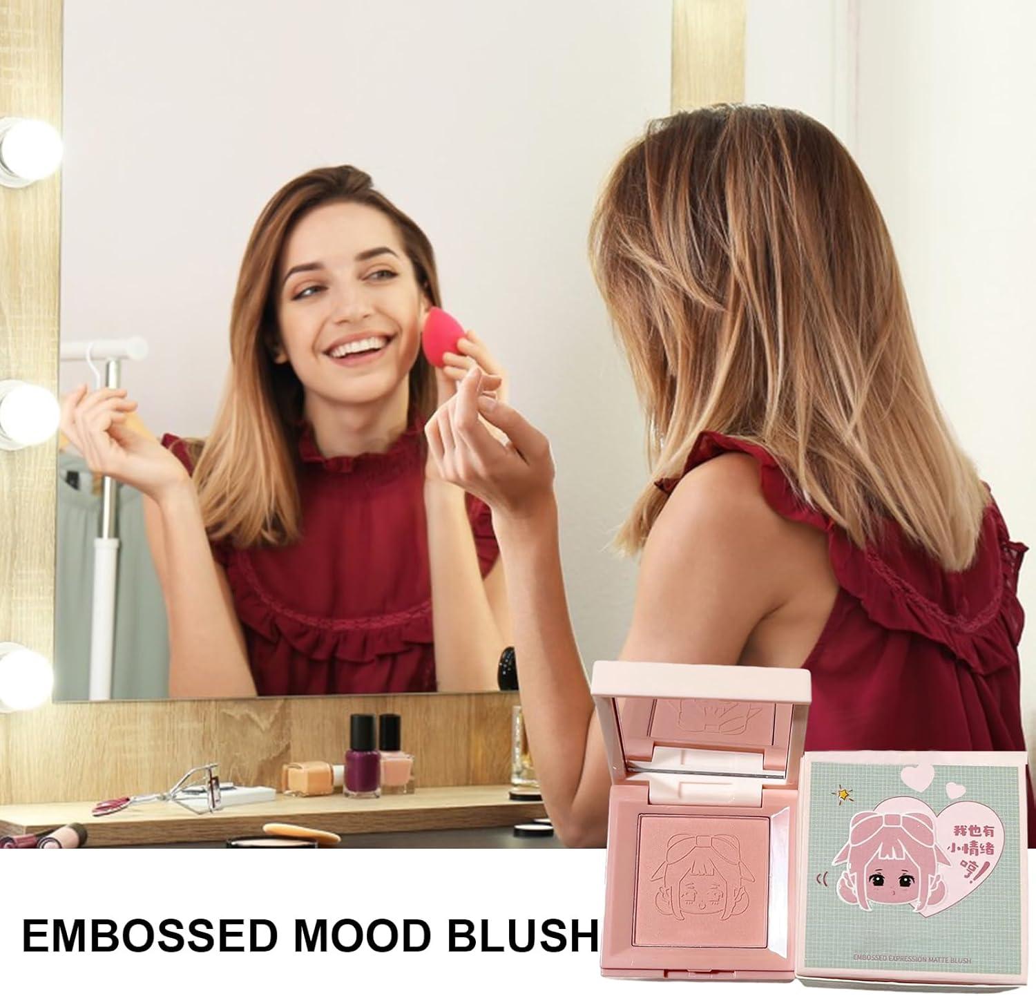 Face Blushes - 4-in-1 Cream Blush Palette for Cheeks Matte - Cute Girl ...