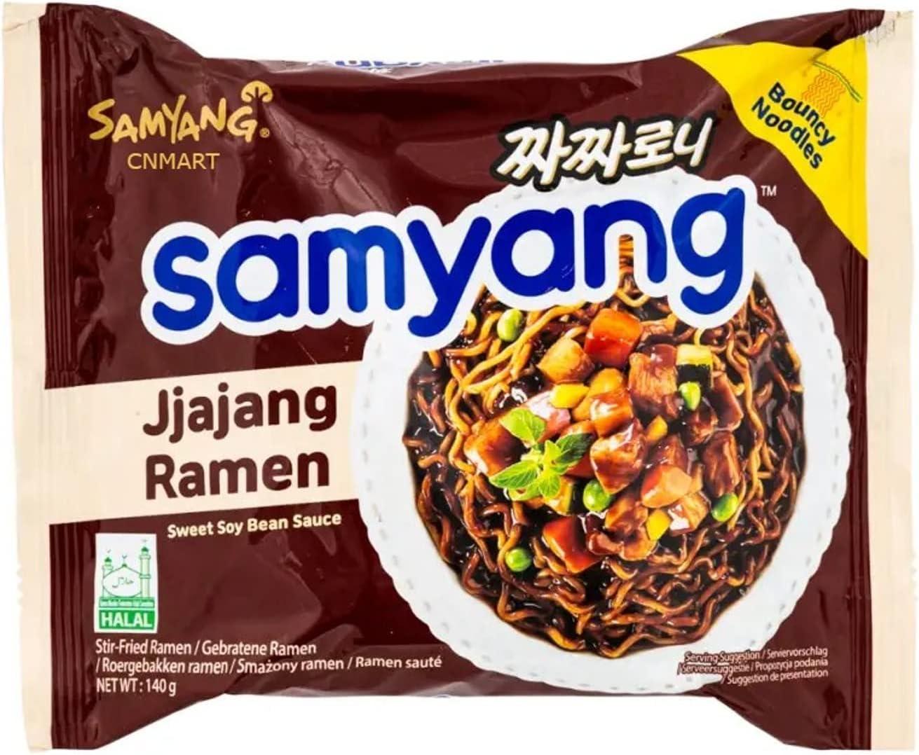 Samyang Instant Noodles Sweet Soy Bean Sauce Stir Dry Jjajang Ramen (Chacharoni) New Packaging ...