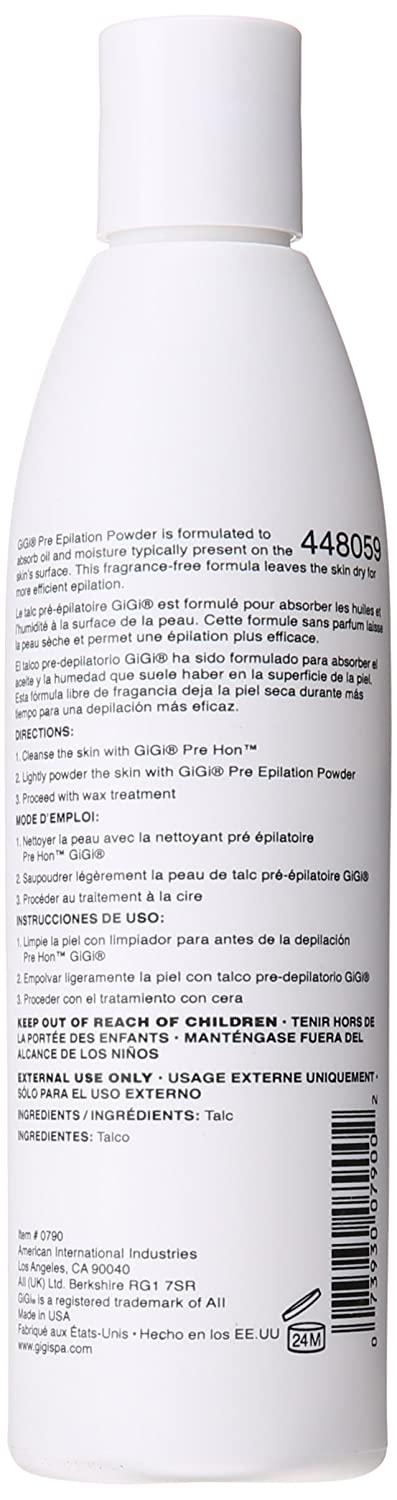 Gigi Pre-Epilation Powder - Professional Prepping Powder for Hair ...