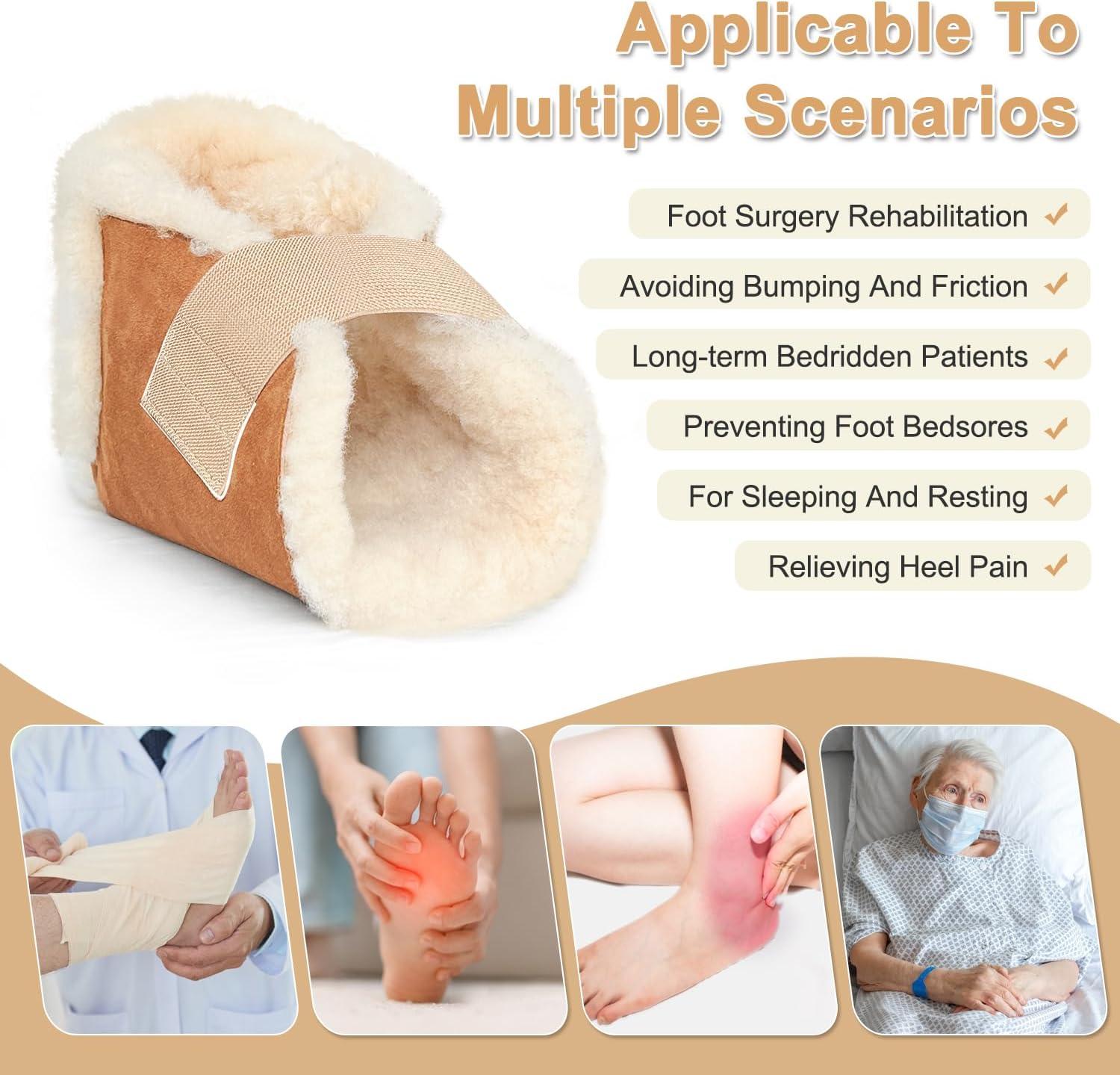 Heel Protectors for Pressure Sores | Sheepskin Cushions & Booties for ...