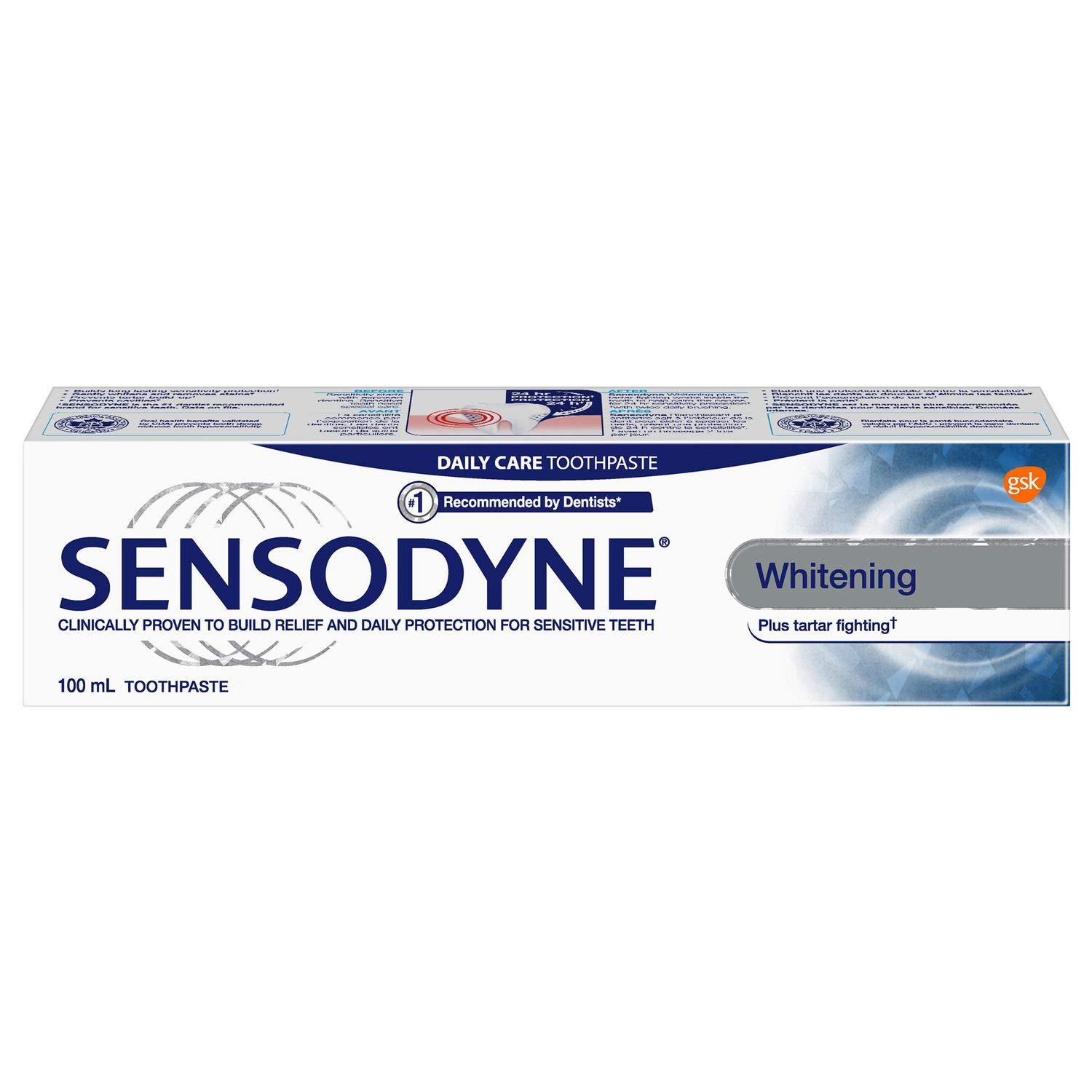 Sensodyne Sensitivity Whitening Toothpaste for Sensitive Teeth - 100ml ...