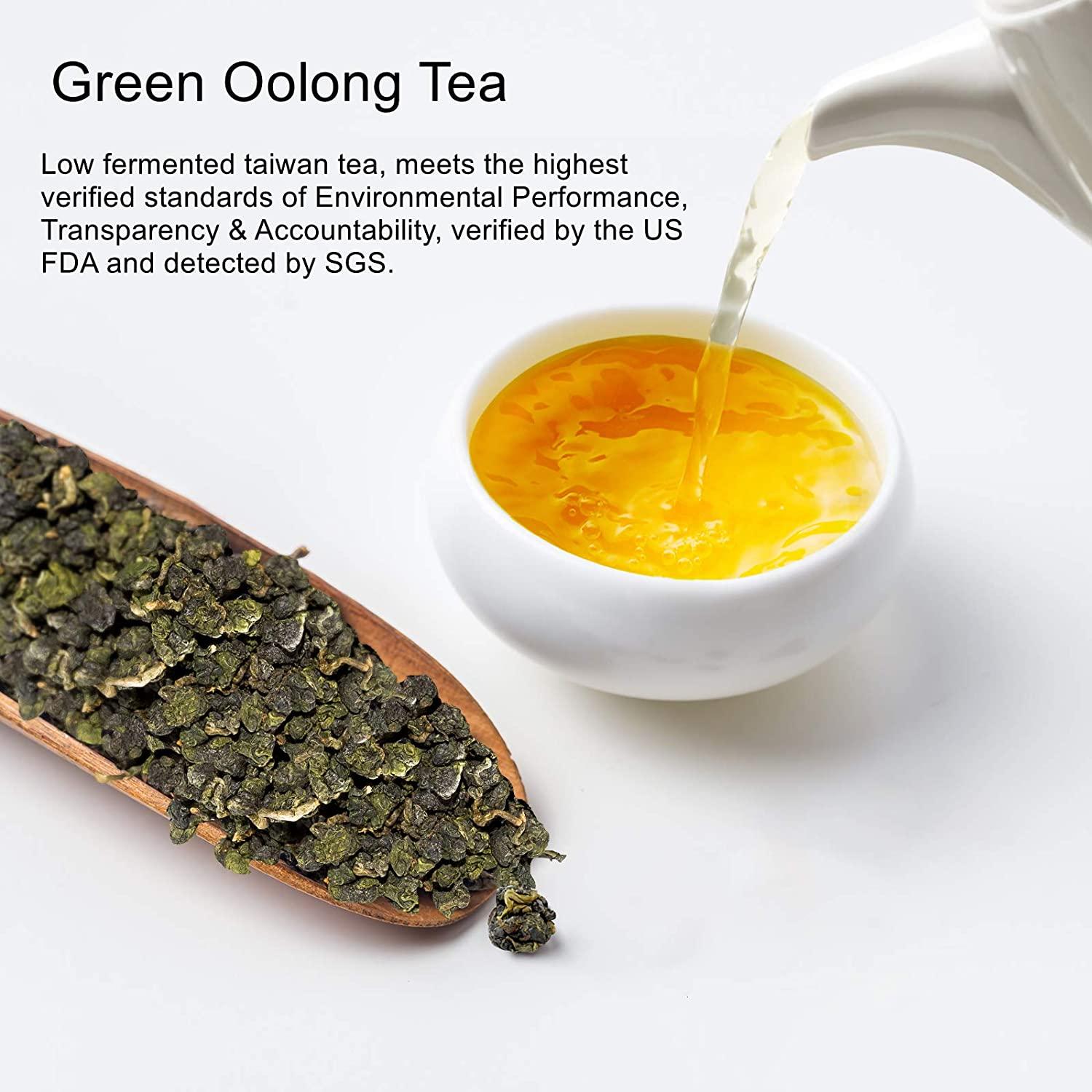 Yan Hou Tang Organic Green Oolong Tea Loose Leaf - 150g | Full Four ...