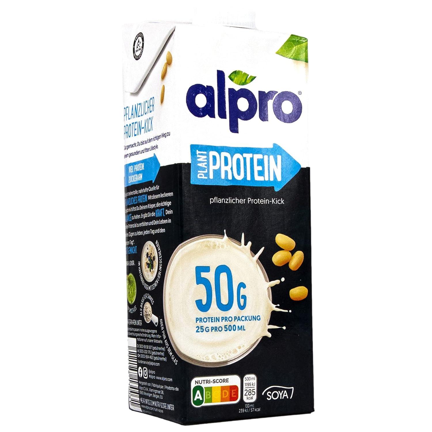 Buy Alpro Protein Soya Drinks - Pack of 2 (1L) | 100% Plant-Based | 50g ...