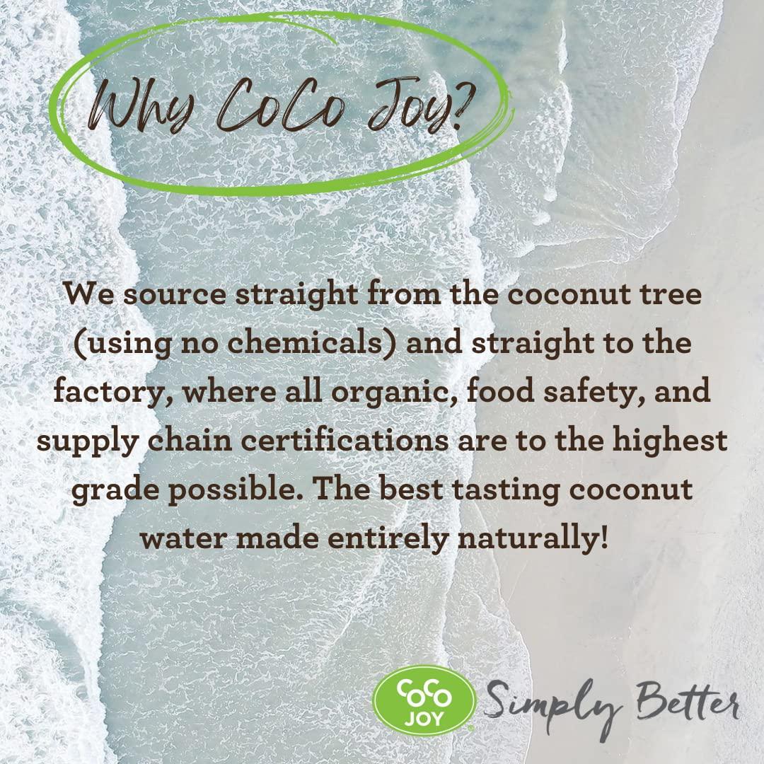CoCo Joy Natural Coconut Water 100% Coconut Water Fresh Low-Calorie ...