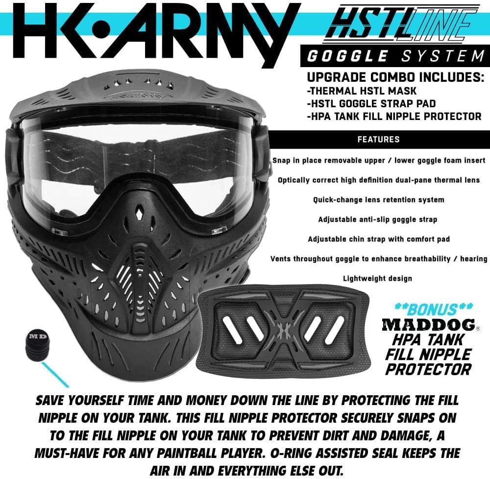 HK Army HSTL Goggle Thermal Mask Combo with Upgrade Strap Pad + HPA ...