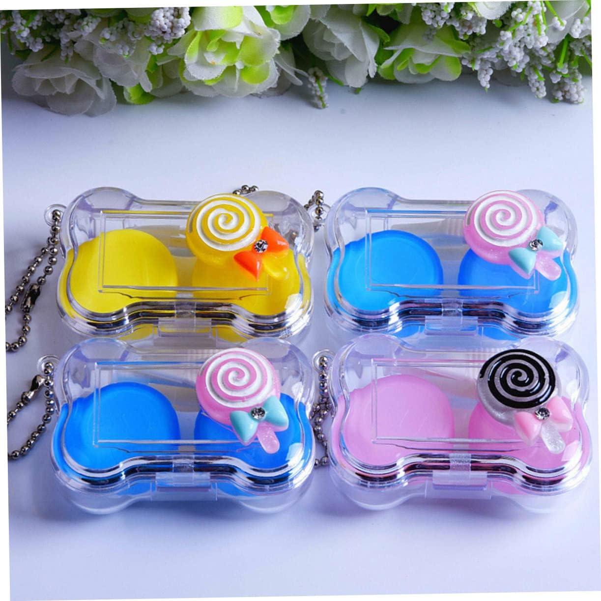 Healvian Contact Lens Container - Compact & Cute Lens Holder for Travel ...
