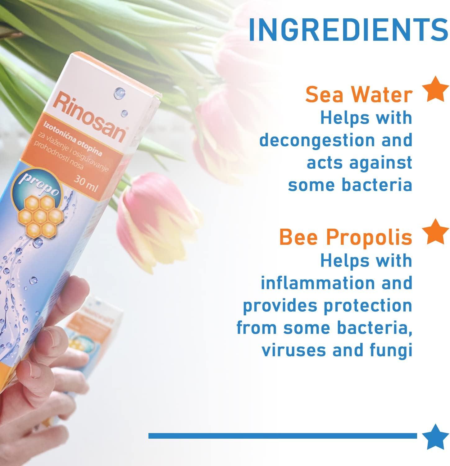 Apipharma Rinosan Propo Nasal Spray with Bee Propolis - Isotonic Solution