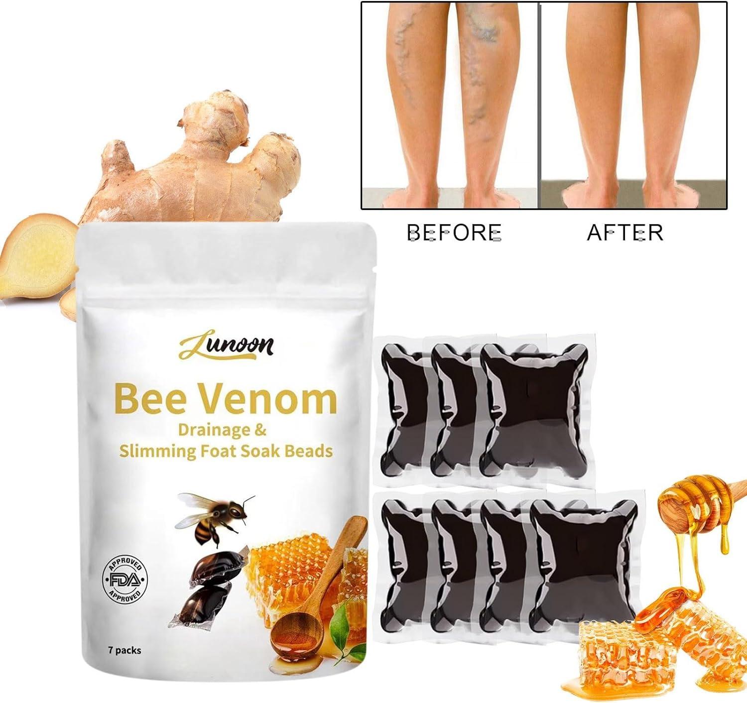 Lukmlca Bee Venom Lymphatic Drainage & Slim_ming Foot Soak Beads Lukmlca Bee Venom Foot Soak ...