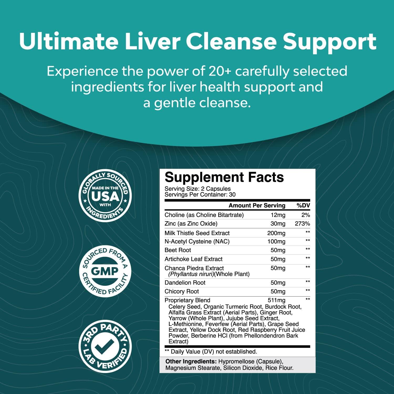 Liver Support Supplement with NAC - Herbal Liver Supplement with N ...