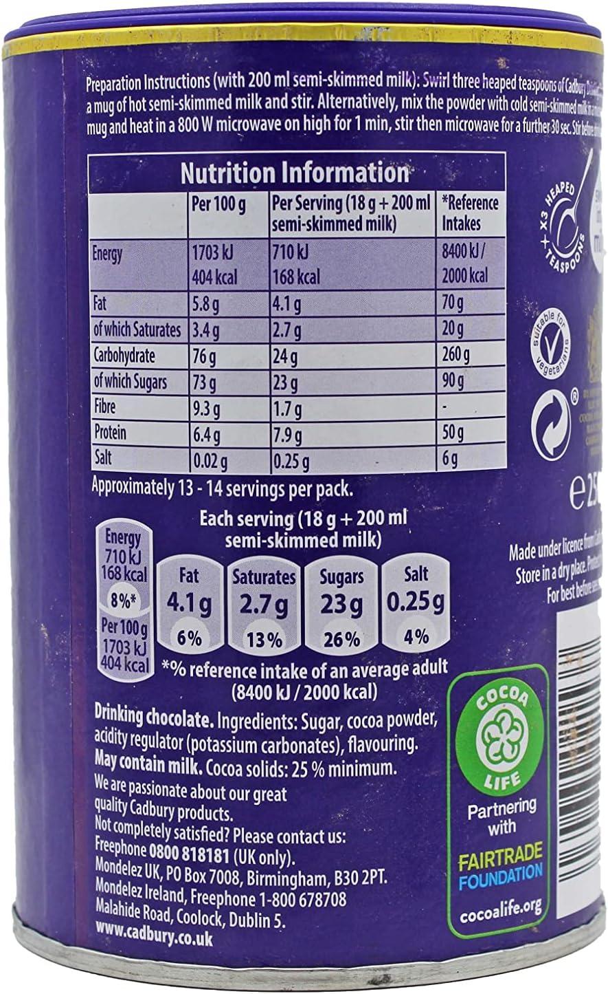 Cadburys Original Drinking Hot Chocolate 250g - Pack of 3 | Buy Now ...