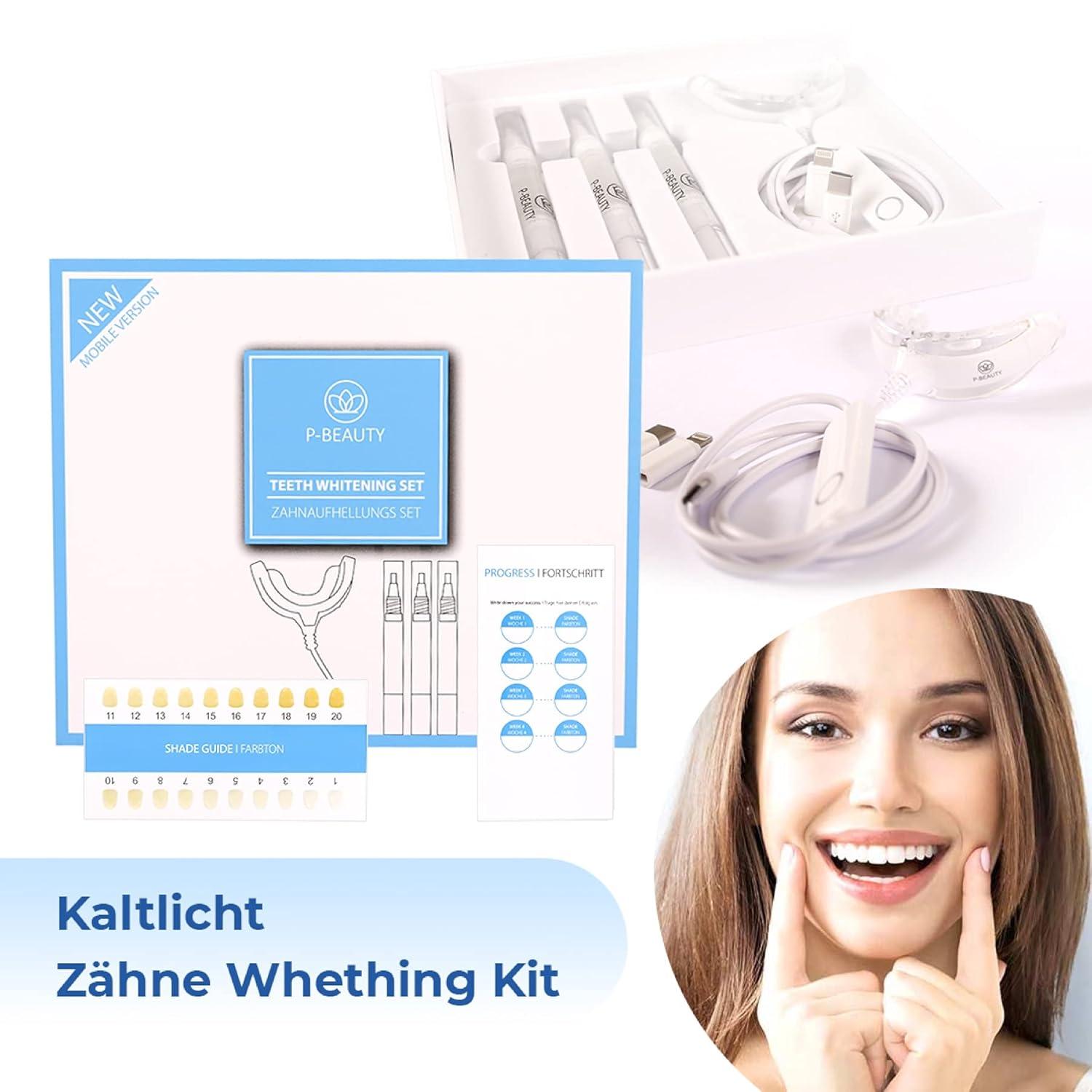 High-Quality Tooth Bleaching Set - All-in-One Teeth Whitening Kit with ...