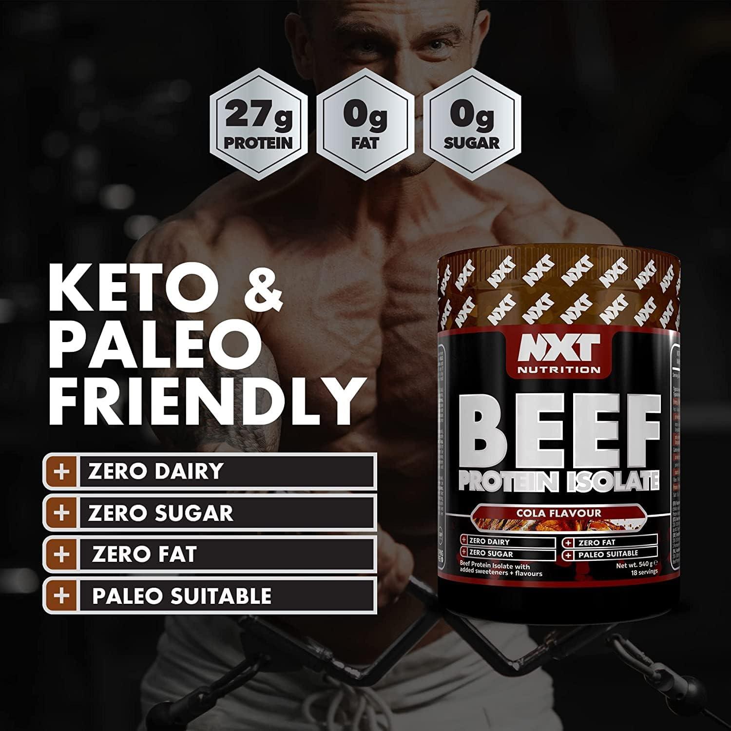 NXT Beef Protein Isolate 540g - High Protein Powder with Natural Amino ...