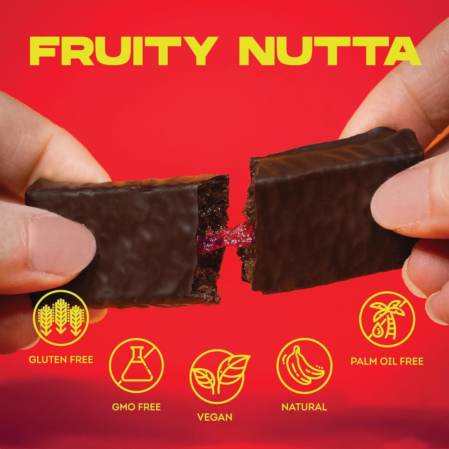 Vive Fruity Nutta Bar - Fruit Jam Filled Vegan Healthy Snack - Gluten ...