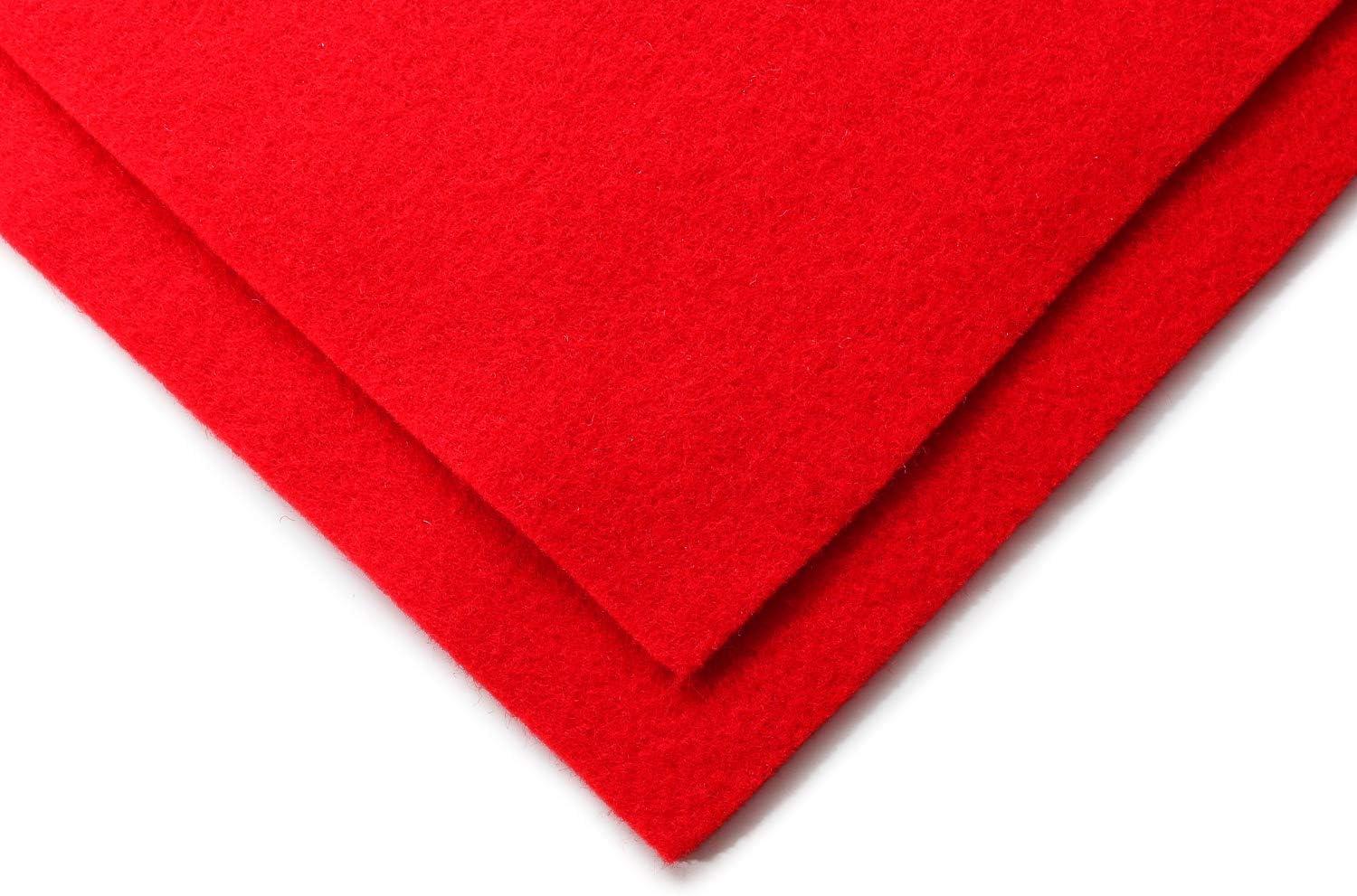 Barcelonetta Red Acrylic Felt Fabric - 72'' Wide, 1.5mm Thick - DIY ...