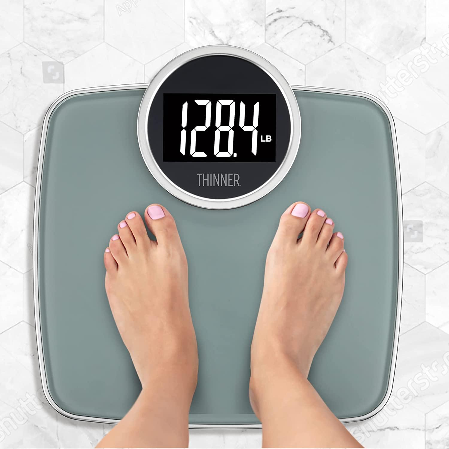 Conair Thinner Extra-Large Digital Bathroom Scale - 400 lb Capacity ...