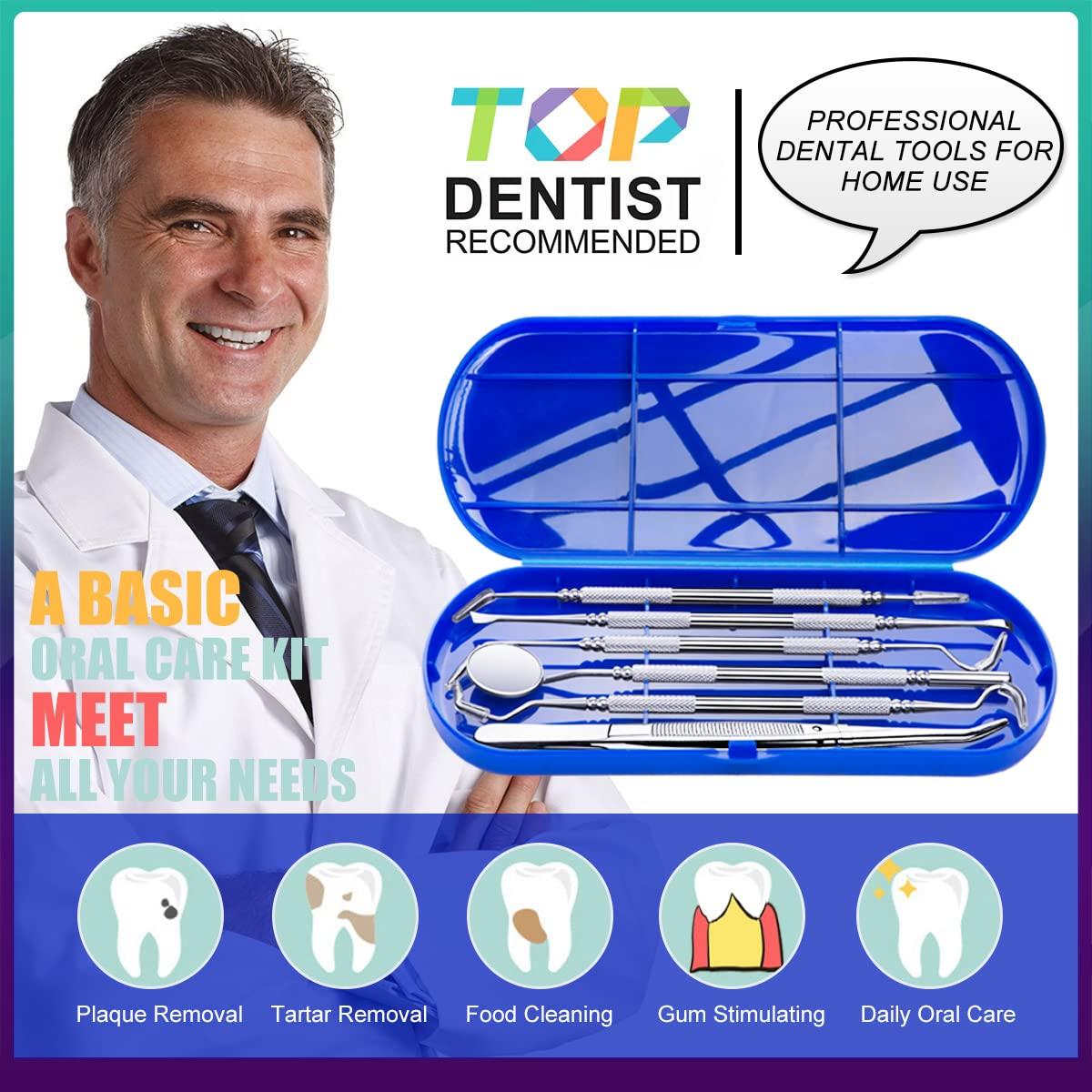 Dental Hygiene Oral Care Kit - Professional Teeth Cleaning Tools ...