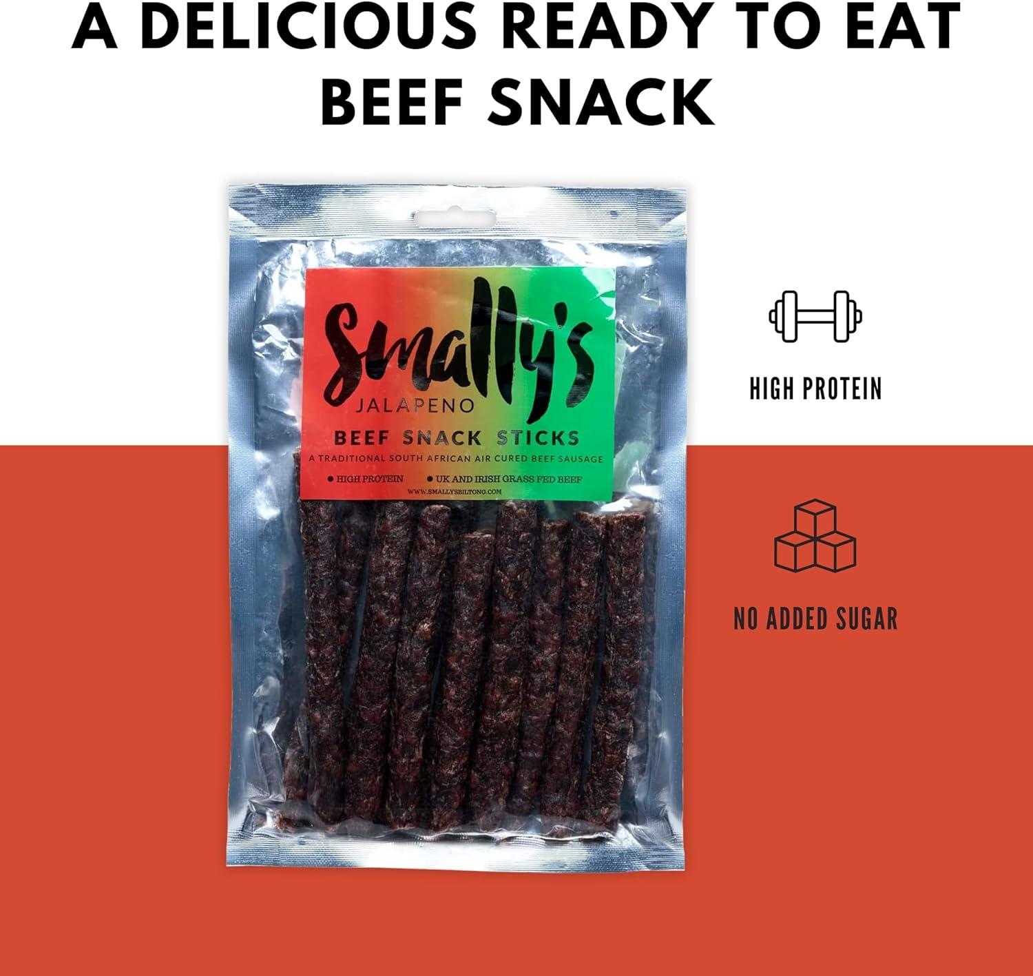 Smally's Biltong Jalapeno Flavour Droewors - High Protein South African ...