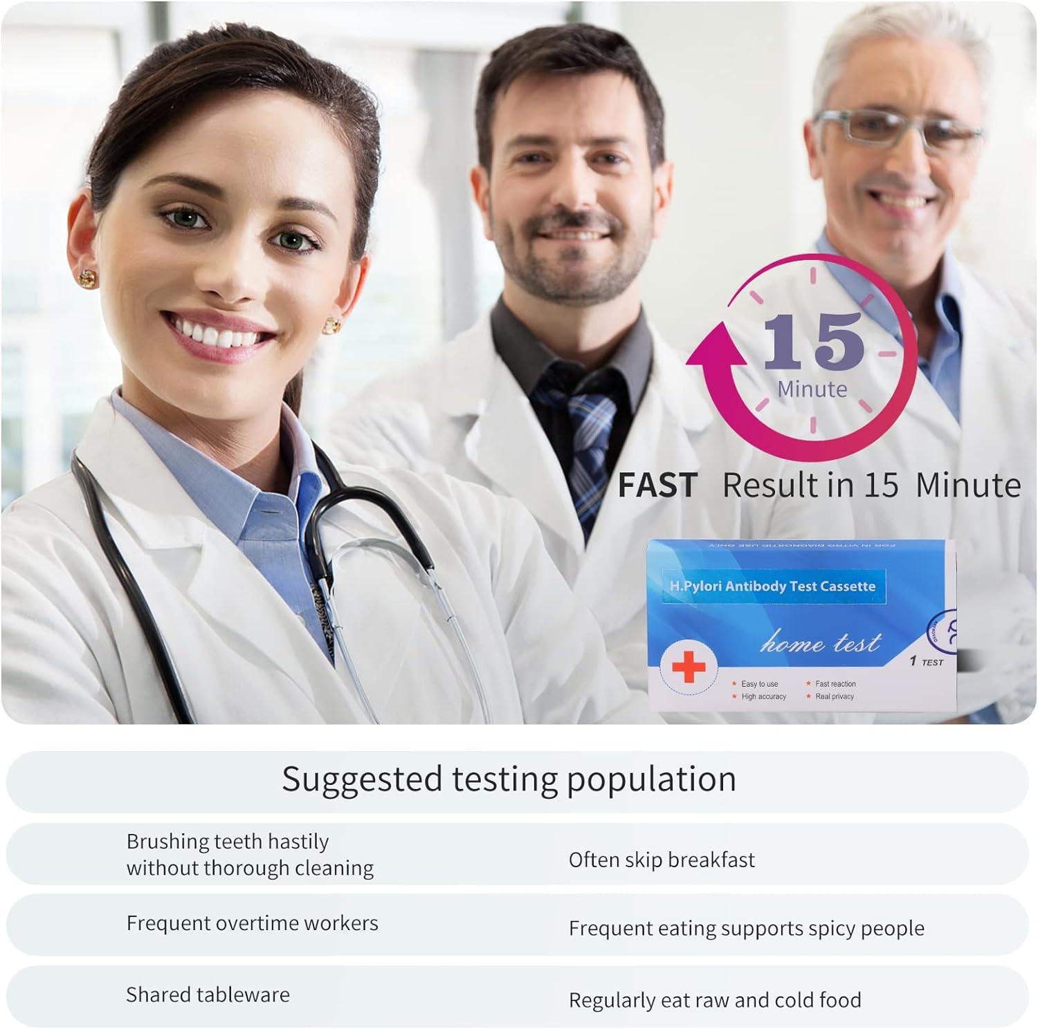 H. Pylori Helicobacter Pylori Detection Test Kit - Quick 10-15 Minute ...