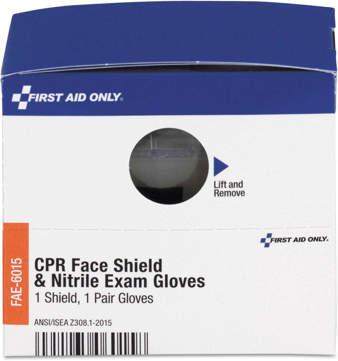 First Aid Only Inc FAE6015 Rescue Breather Face Shield - CPR Emergency ...