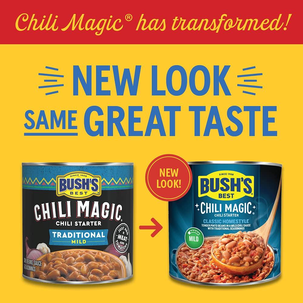 BUSH'S BEST Canned Chili Magic Chili Beans Starter Traditional Recipe ...