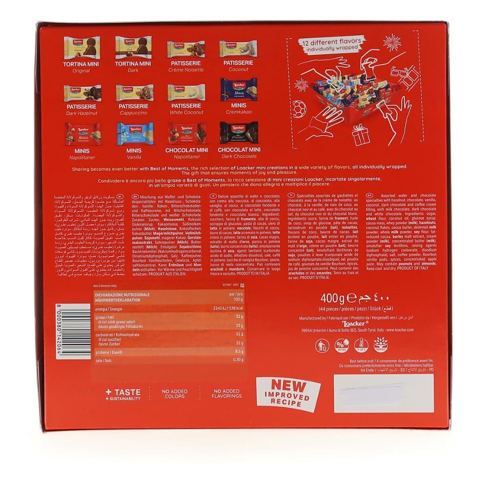 Loacker Best of Moments 400g Gift Box | Crispy Waffle & Chocolate ...